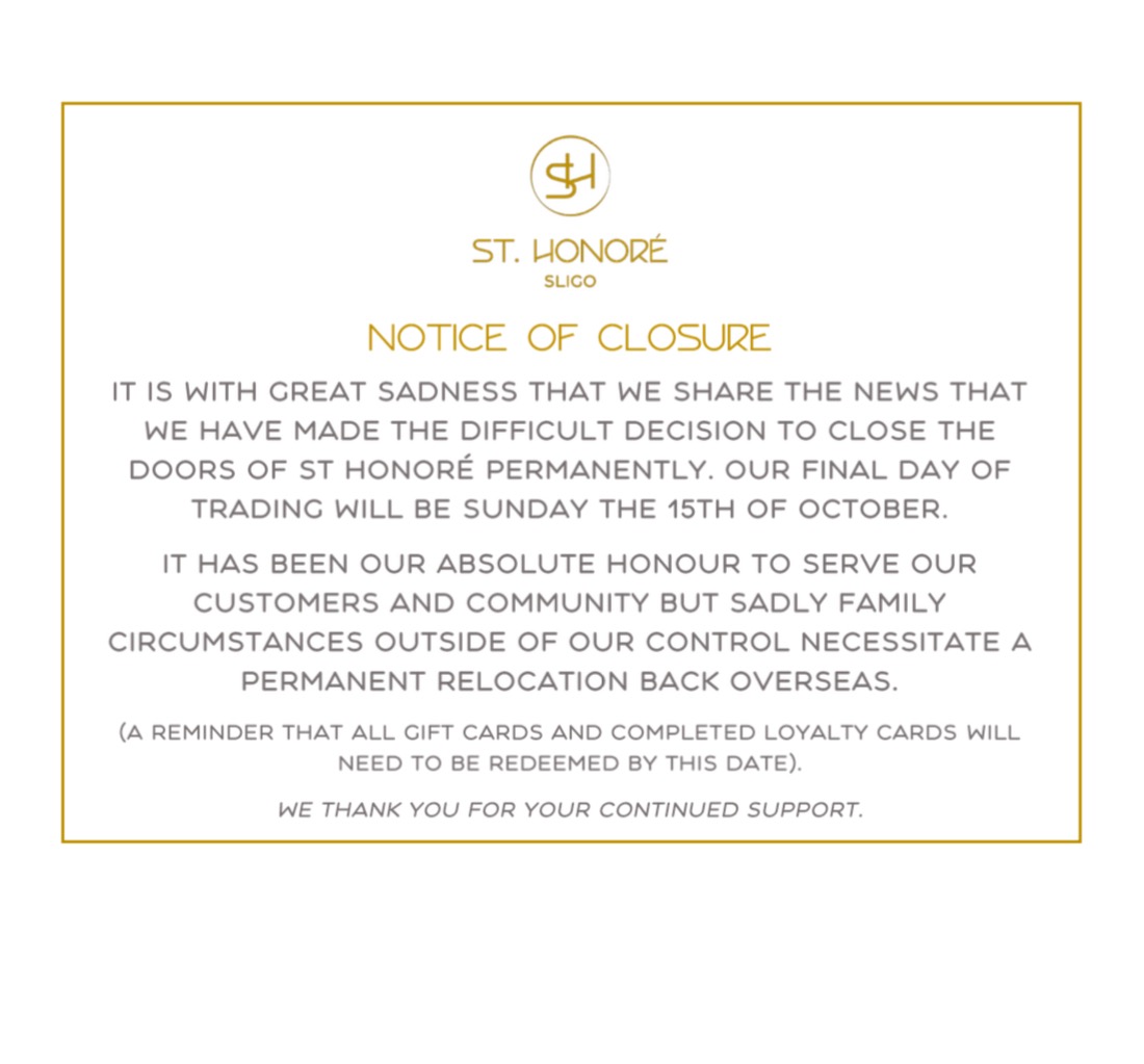 Sligo’s Newest Cafe Opens – St. Honorè – Magnumlady Blog